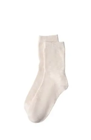 LANDS' END 3-pack Summerweight Slub Midi Socks - Sand-ivory-tan