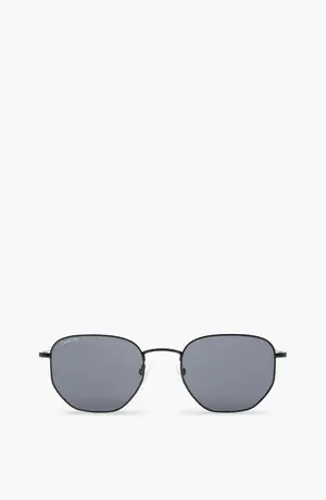 CAVALINHO Octagon Sunglasses With Slim Metal Frame - Black