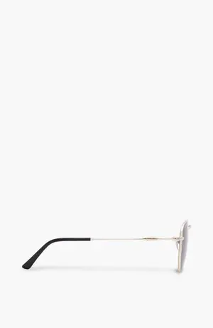 CAVALINHO Octagon Sunglasses With Slim Metal Frame - Gold