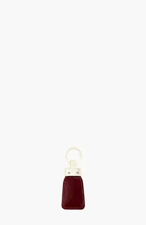 CAVALINHO Cavalo Lusitano Leather Keychain 589 - Red
