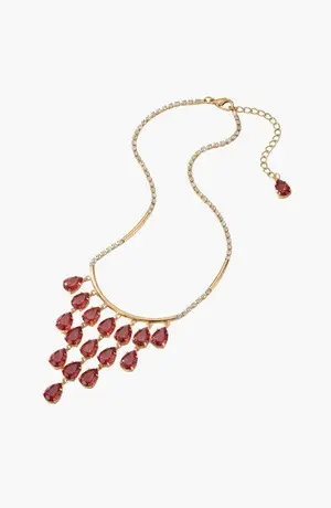MODENAIRE Apple Crystal Necklace And Earring Set