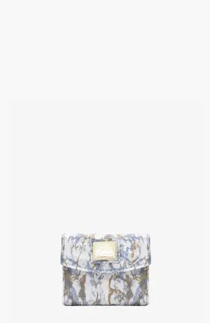 CAVALINHO Acqua Bella 530 Mini Patent Leather Wallet - Blue/white