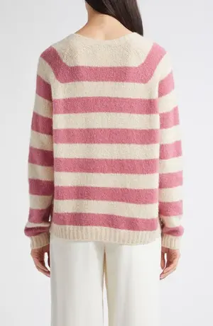 Max Mara Striped Alpaca Blend Crewneck Sweater
