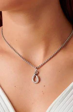 UNODE50 Sterling-plated 'o' Charm