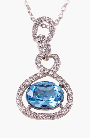 MODENAIRE Crystal Snake Orb Pendant Necklace