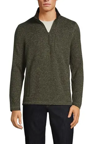 LANDS' END Quarter Zip Sweater Fleece