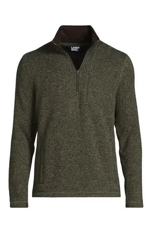 LANDS' END Quarter Zip Sweater Fleece