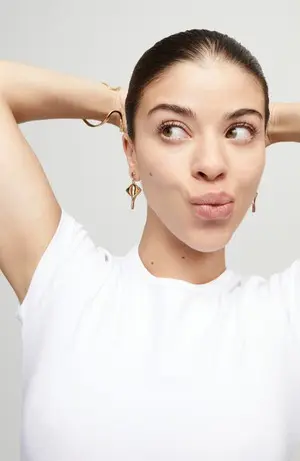 UNODE50 18k Plated Manta Ray Earrings