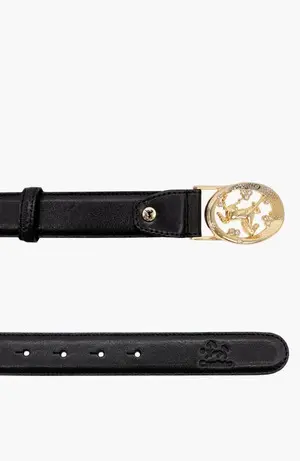 CAVALINHO Cavalo Lusitano 917 Leather Belt With Oval Buckle - Black