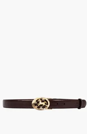 CAVALINHO Cavalo Lusitano 917 Leather Belt With Oval Buckle - Brown
