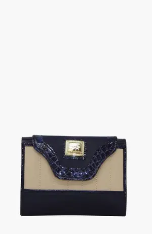CAVALINHO Grace 202 Wallet - Navy/beige
