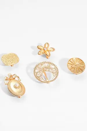 HAIR DRAMA CO. Mohar Bun Hair Pins Set Of 5