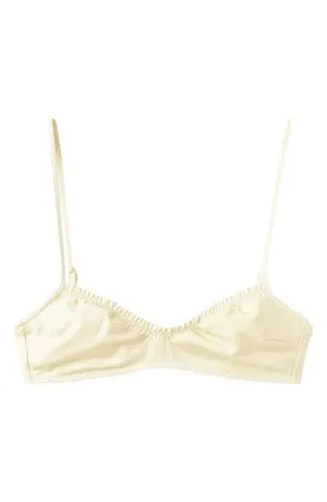 Mango Draped Bikini Top - Ecru