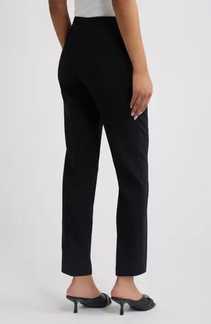 OPEN EDIT High Waist Cigarette Pants - Black
