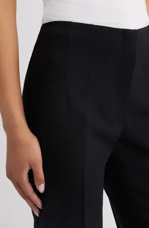 OPEN EDIT High Waist Cigarette Pants - Black