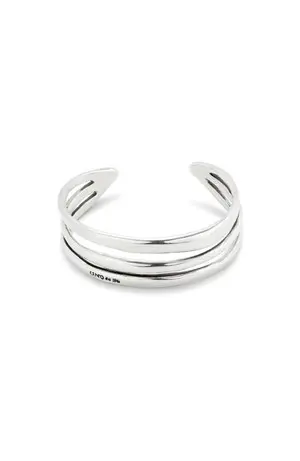 UNODE50 Sterling -plated Triple Rigid Bracelet - Silver