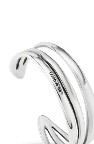 UNODE50 Sterling -plated Triple Rigid Bracelet