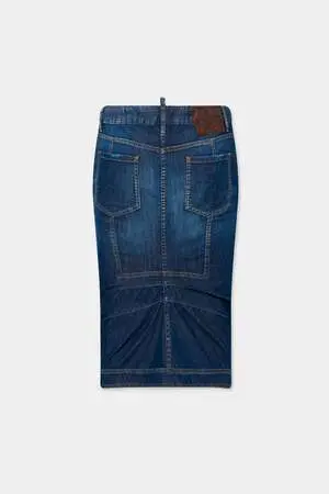 Dsquared2 Medium Perfecto Kick Jean Skirt