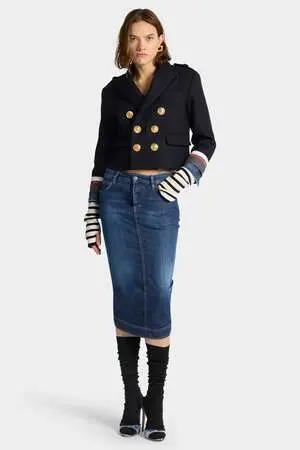 Dsquared2 Medium Perfecto Kick Jean Skirt