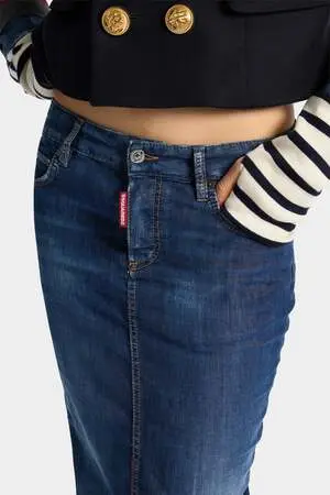Dsquared2 Medium Perfecto Kick Jean Skirt