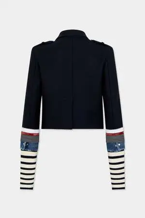 Dsquared2 Hybrid Wool Mix Peacoat