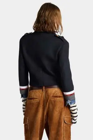 Dsquared2 Hybrid Wool Mix Peacoat