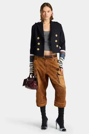 Dsquared2 Hybrid Wool Mix Peacoat