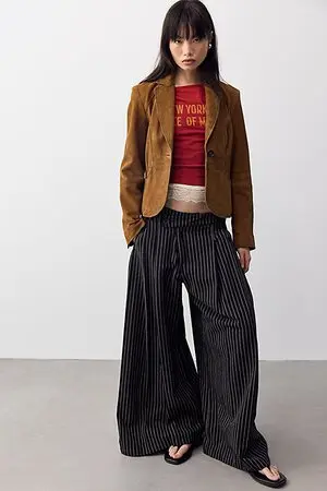 Free People We The Free Porter Crossover Trousers - Charcoal Combo