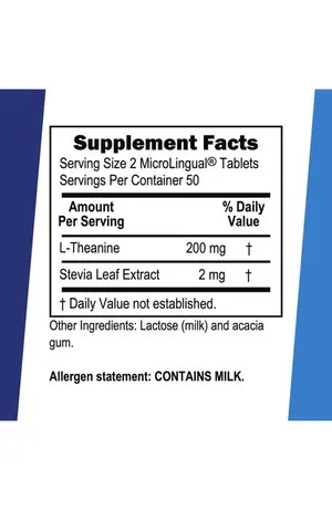 SUPERIOR SOURCE L-theanine Instant Dissolve Tablets Brain Support Supplement