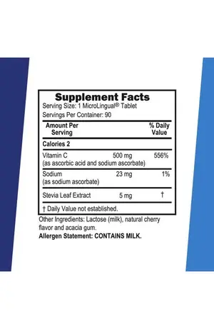 SUPERIOR SOURCE Vitamin C Sour Cherry Melts Sublingual Dissolving Tablets
