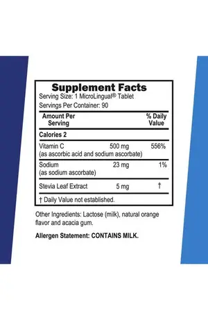 SUPERIOR SOURCE Vitamin C Tangy Melts Sublingual Dissolving Tablets