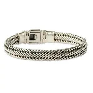 TORRELA Handcrafted Gitana Slim Bracelet - Sterling Silver