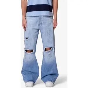 Mnml Painter Ripped Flare Leg Jeans