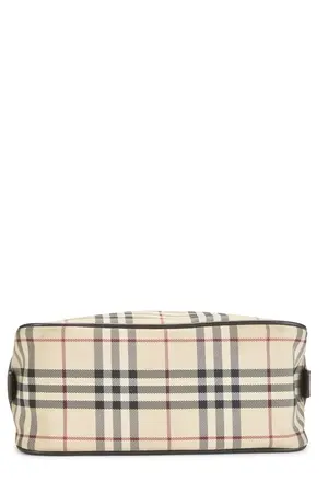 Burberry Check Bowling Bag - Brown