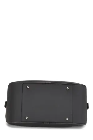 Burberry Check Bowling Bag - Black