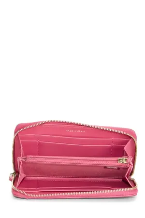 Chanel Quilted Lambskin 19 Zip Around Wallet