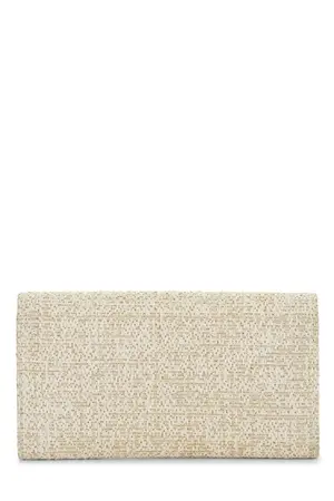 Chanel Woven Raffia Deauville Wallet