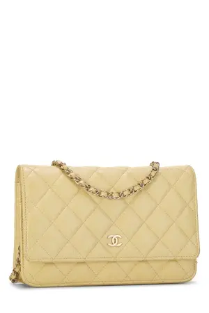 Chanel Iridescent Caviar Classic Quilted Wallet On Chain
