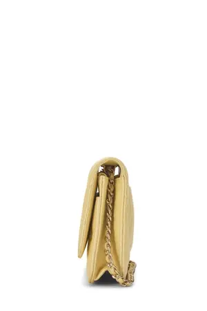 Chanel Iridescent Caviar Classic Quilted Wallet On Chain