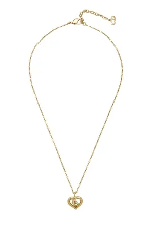 Dior Cd Heart Pendant Necklace
