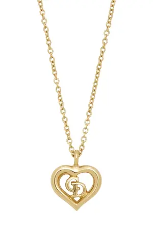 Dior Cd Heart Pendant Necklace