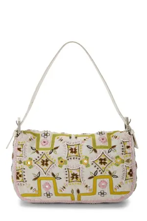 Fendi Embellished Baguette Shoulder Bag