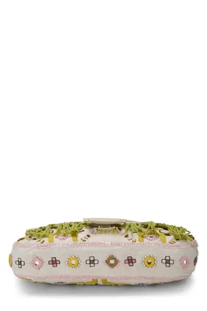 Fendi Embellished Baguette Shoulder Bag