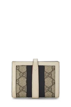 Gucci Original Gg Supreme Canvas Jackie Compact Wallet