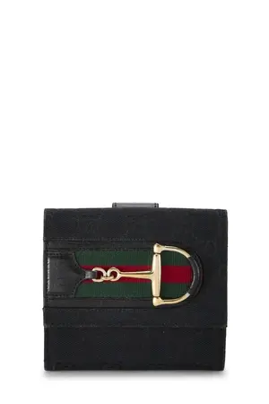 Gucci Gg Canvas Web Horsebit Wallet