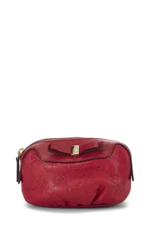 Gucci Ssima Leather Cosmetic Pouch