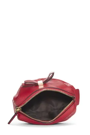 Gucci Ssima Leather Cosmetic Pouch
