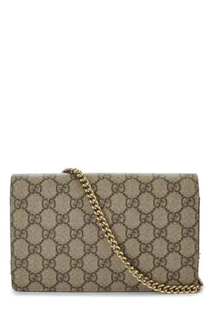 Gucci Gg Supreme Canvas Heart Wallet On Chain