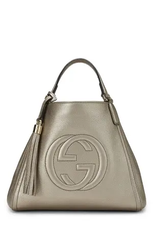 Gucci Leather Soho Convertible Shoulder Bag - Gold