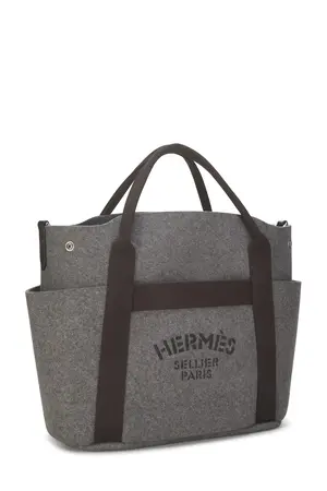 Hermès Felt Sac De Pansage Grooming Bag